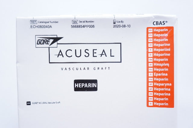Gore ECH060040A Acuseal Vascular Graft Heparin 6mm x 40cm (x) – Imedicsales