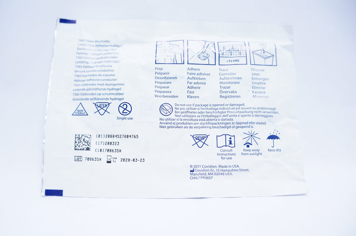 Covidien 50007365 Kendall 7365 Foam Electrodes (x) – Imedicsales