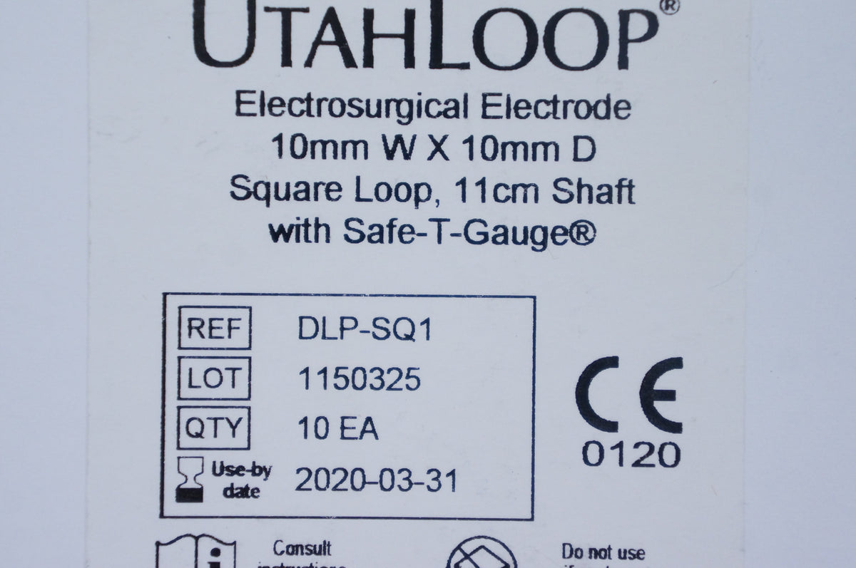 Utah DLP-SQ1 Electrosurgical Electrode 10 x 10mm Square Loop (x) - Box ...