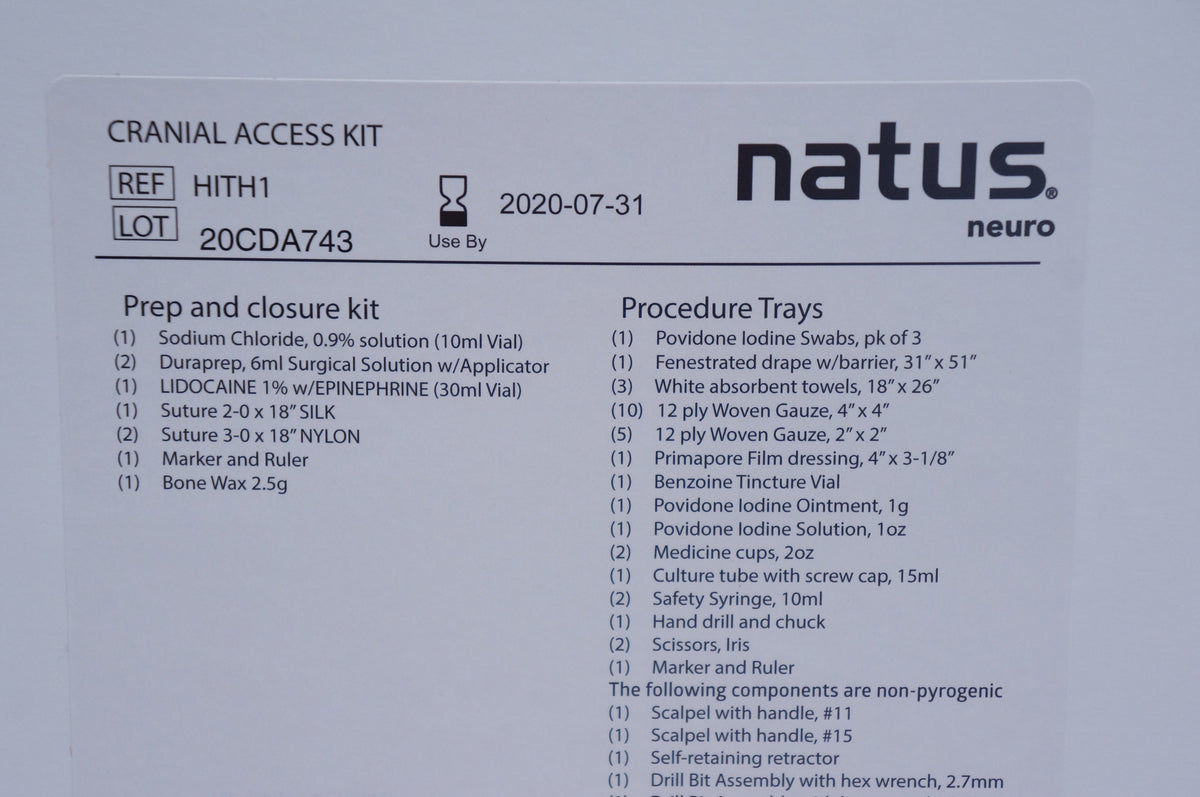 Natus Neuro HITH1 Cranial Access Kit (x) – Imedicsales