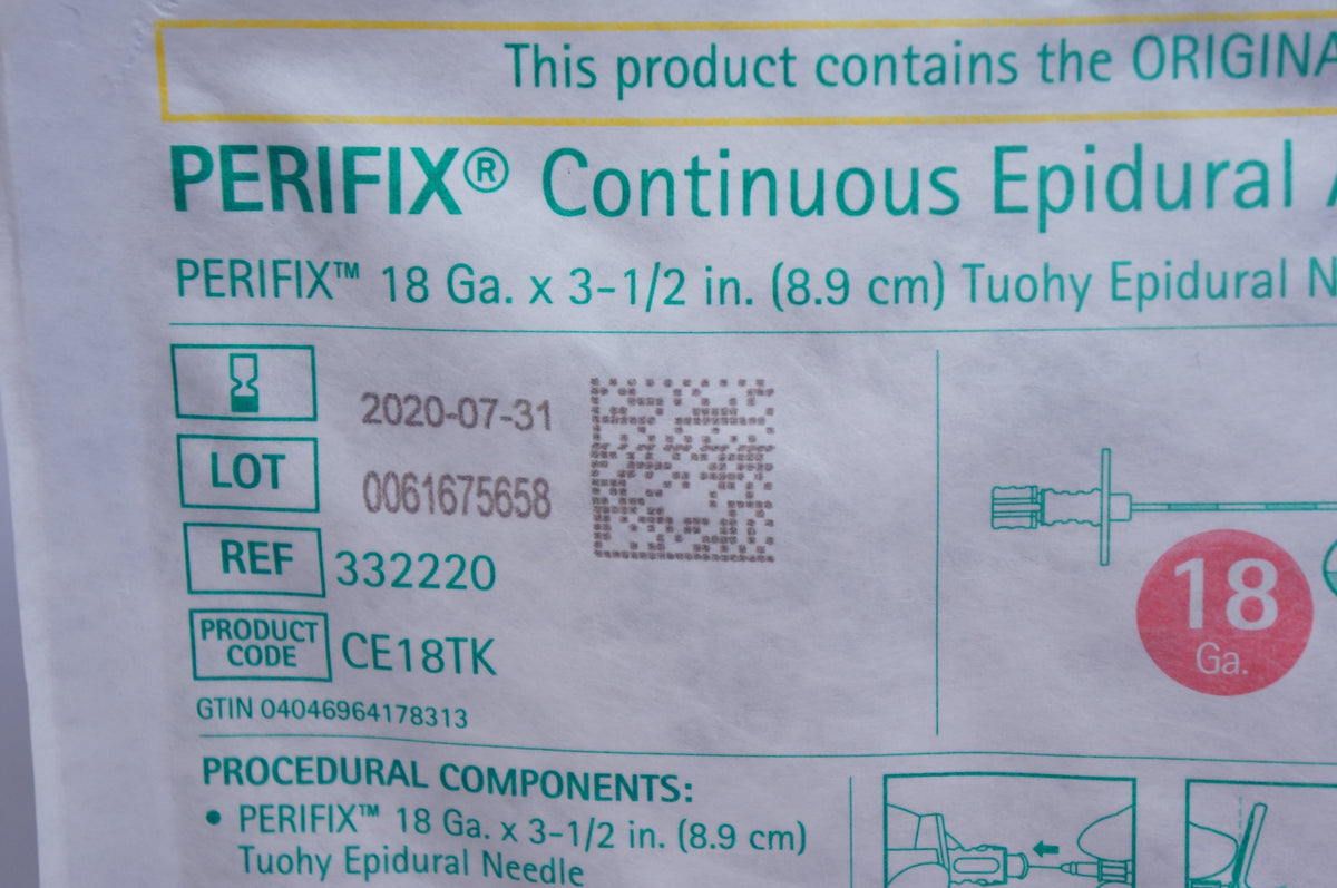 Braun 332220 Perifix Continuous Epidural Anesthesia Tray (x) – Imedicsales