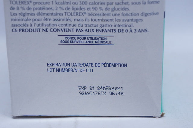 Nestle Tolerex Formulated Liquid Diet Elemental Powder 480g - Box of 6 ...