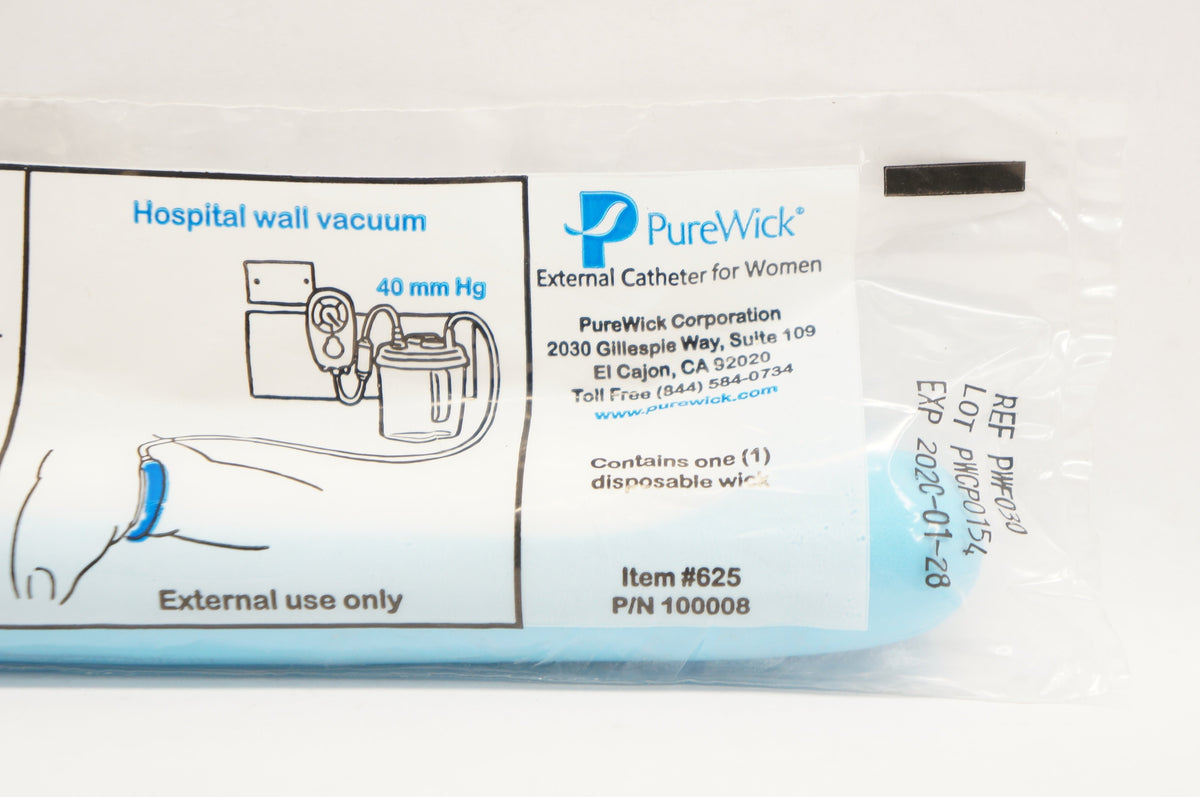 PureWick PWF030 External Cath. Hospital Wall Vacuum Wick 40 mmHg (x ...
