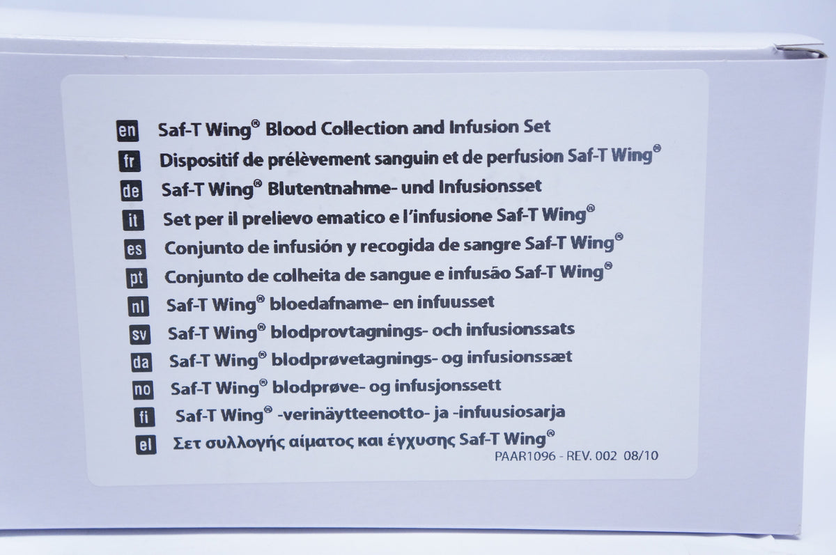 Smiths Medical 972512 Saf-T Wing Blood Collection 25G x 3/4 - Box of 5 ...