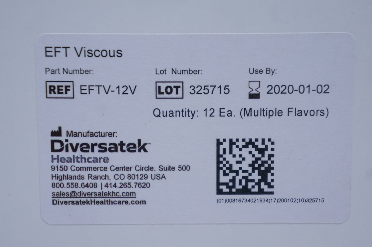 Diversatek EFTV-12V EFT Viscous Containers 80mL (x) - Box of 12 ...