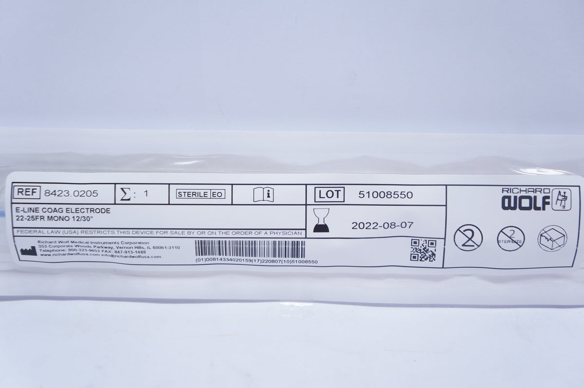 Richard Wolf 8423.0205 E-Line Coag Electrode 22-25Fr. Mono 12/30 degre ...
