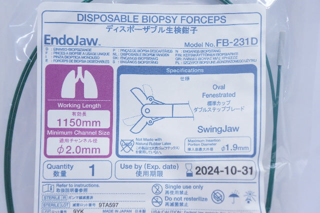 Olympus FB-231D EndoJaw Biopsy Forceps Oval Fenestrated 1150 x 2.0 x 1 ...