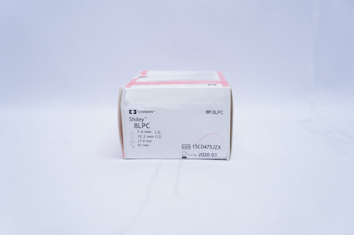 Covidien 8LPC Shiley Tracheostomy Tube Cuffed 7.6 x 12.2 x 27 x 81mm ...