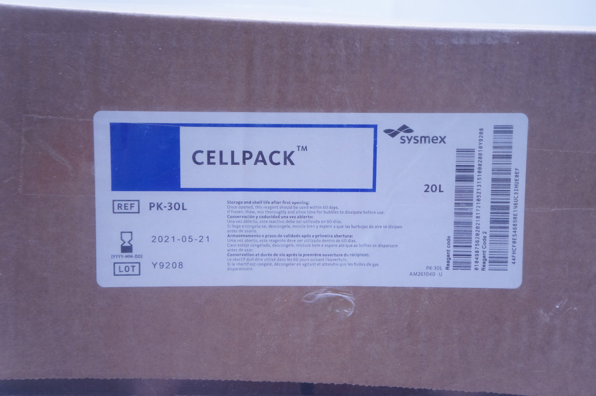 Sysmex PK-30L CELLPACK Whole Blood Diluent for use in Hematology Analy ...