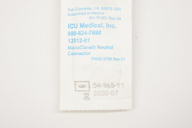 ICU Medical 12512-01 MicroClave Neutral Connector (x) – Imedicsales