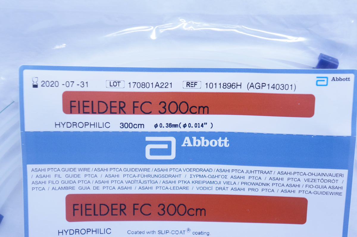 Asahi 1011896H Abbott PTCA Guide Wire FIELDER FC 300cm x 0.014inch (x ...