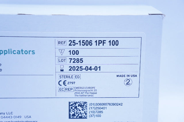 Puritan 25-1506 1PF 100 Foam Tipped Applicators 6in Plastic Handle - B ...