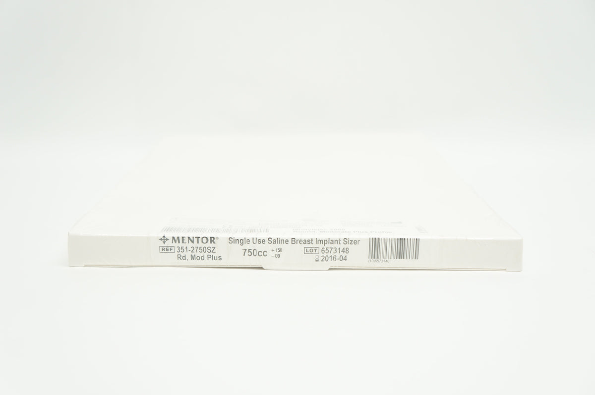Mentor 351-2750SZ Saline Breast Implant Sizer Round, Moderate Plus 750 ...