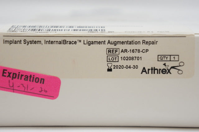 Arthrex AR-1678-CP Implant System InternalBrace Ligament Augmentation ...