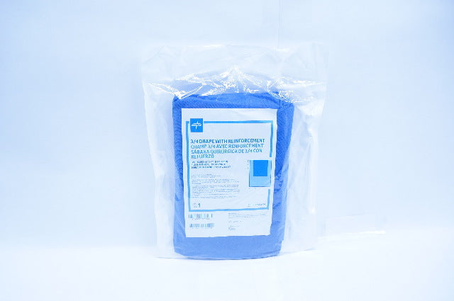 Medline DYNJP2416 3/4 Drape with Reinforcement Fan-Folded 77 x 53inch ...