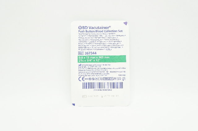 Becton 367344 BD Vacutainer Push Button Blood Collection Set 21G x 3/4 ...