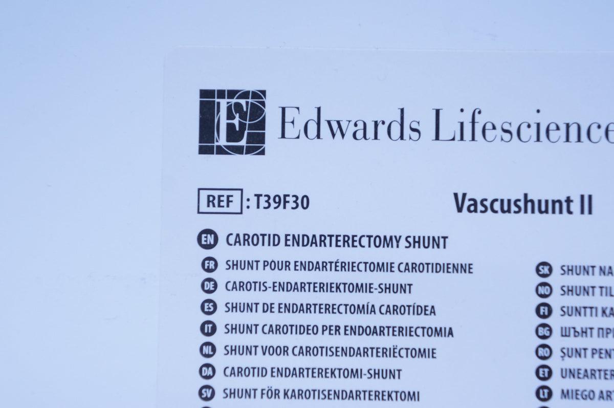Lucas T39F30 Edwards Lifesciences Carotid Endarterectomy Shunt 9F (x ...