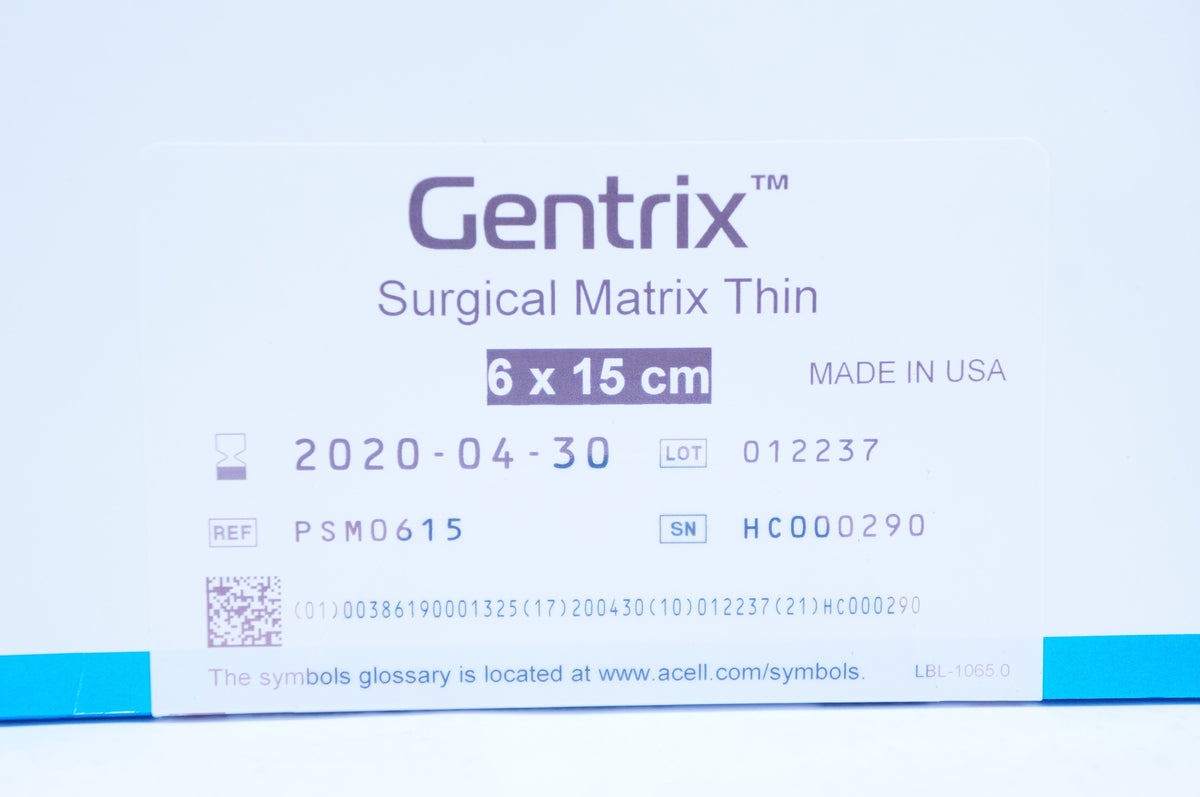 ACell PSM0615 Gentrix Surgical Matrix Thin 6 x 15cm (x) – Imedicsales