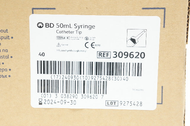 BD 309620 50mL Syringe Cath. Tip - Box of 40 – Imedicsales