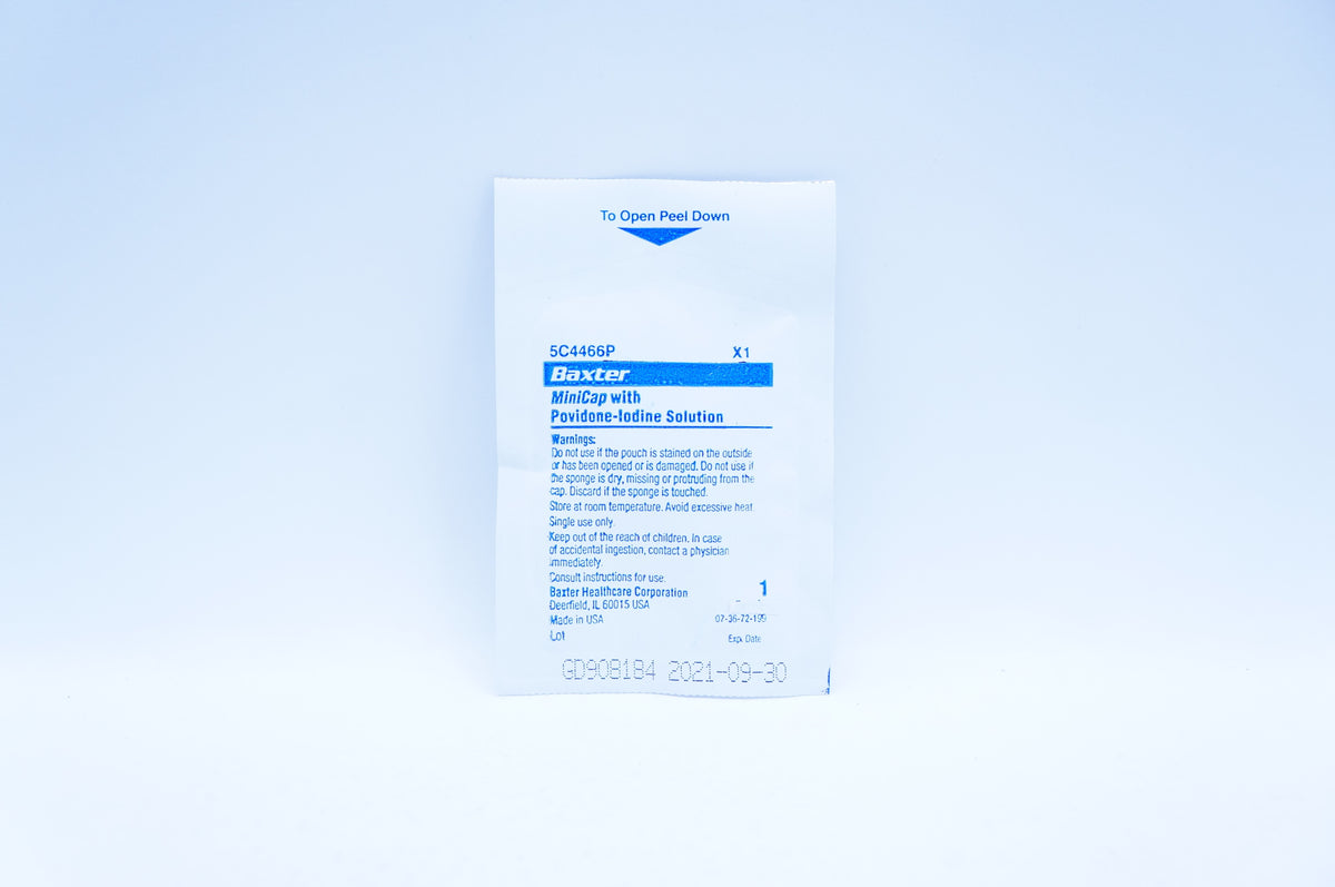 Baxter 5C4466P MiniCap with Povidone-Iodine Solution – Imedicsales