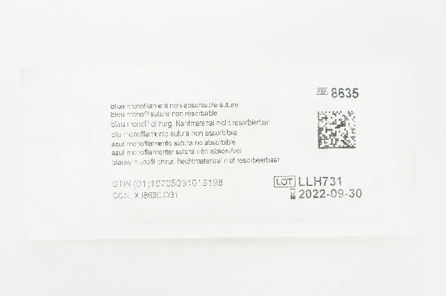 Ethicon 8635 5-0 PROLENE, RC-3, 16mm 3/8c Conventional Cutting, 18 inc ...