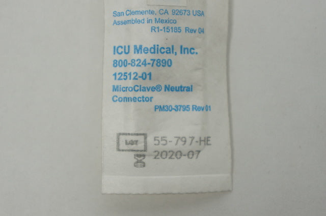 ICU Medical 800-824-7890 MicroClave Neutral Connector (x) – Imedicsales