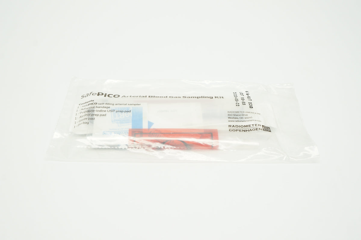 Radiometer 616-Kit Safe Pico Arterial Blood Gas Sampling Kit 23G (x ...