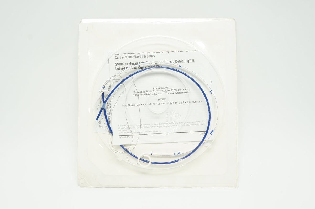 Gyrus ACMI 5607028 Tecoflex Double Pigtail Ureteral Stnt 7.0Fr x 28cm ...