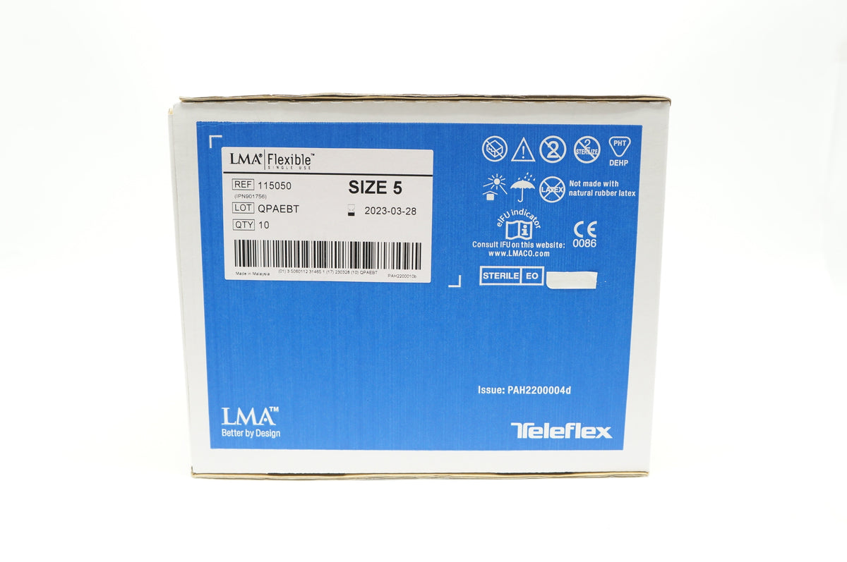 Teleflex 115050 LMA Flexible Laryngeal Mask Airway, Size 5 - Box of 10 ...