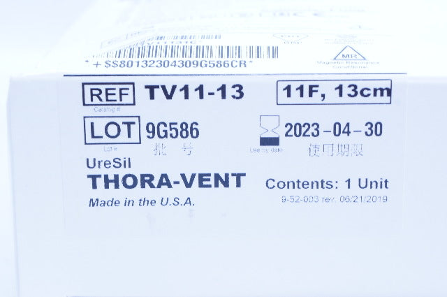 UreSil TV11-13 Thora-Vent Thoracic Vent Procedure Tray 11F x 13cm ...