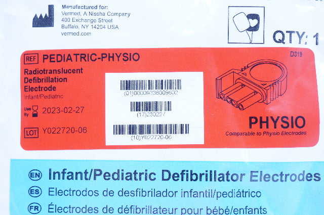 Vermed Pediatric-Physio HeartSync Infant/Pediatric Defibrillator Elect ...