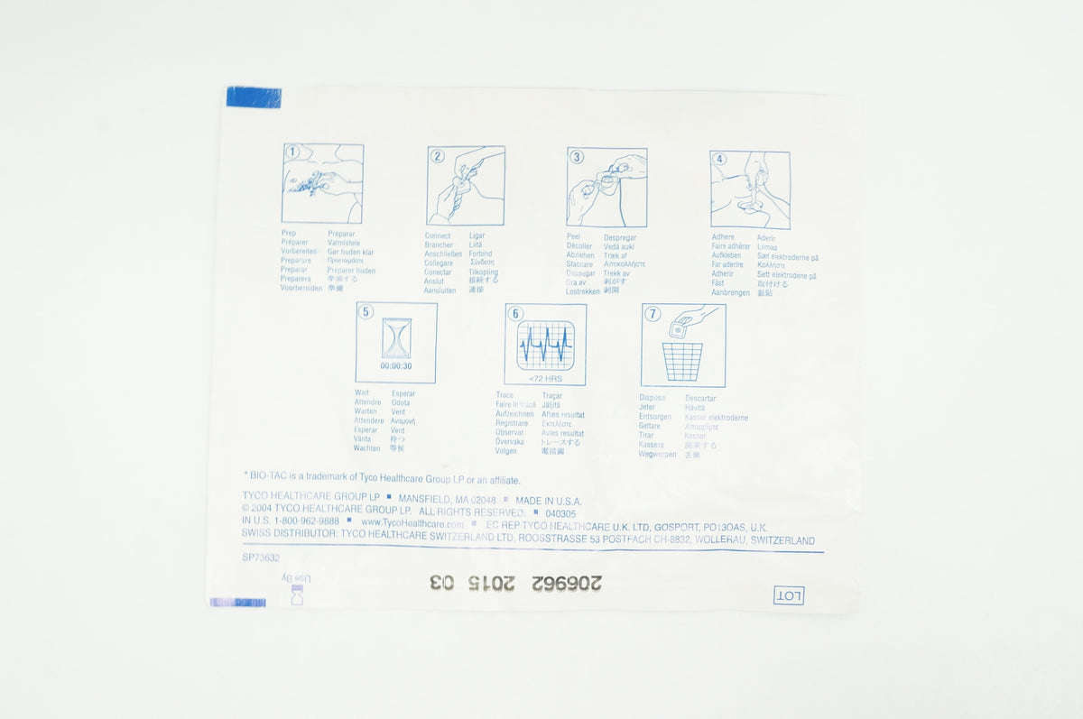 TYCO Healthcare 50007363, 7363 ECG Conductive Adhesive Electrodes (x ...