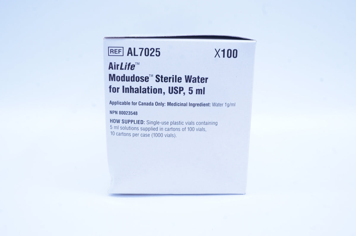 Vyaire AL7025 AirLife Modudose Sterile Water for Inhalation,USP,5ml ...