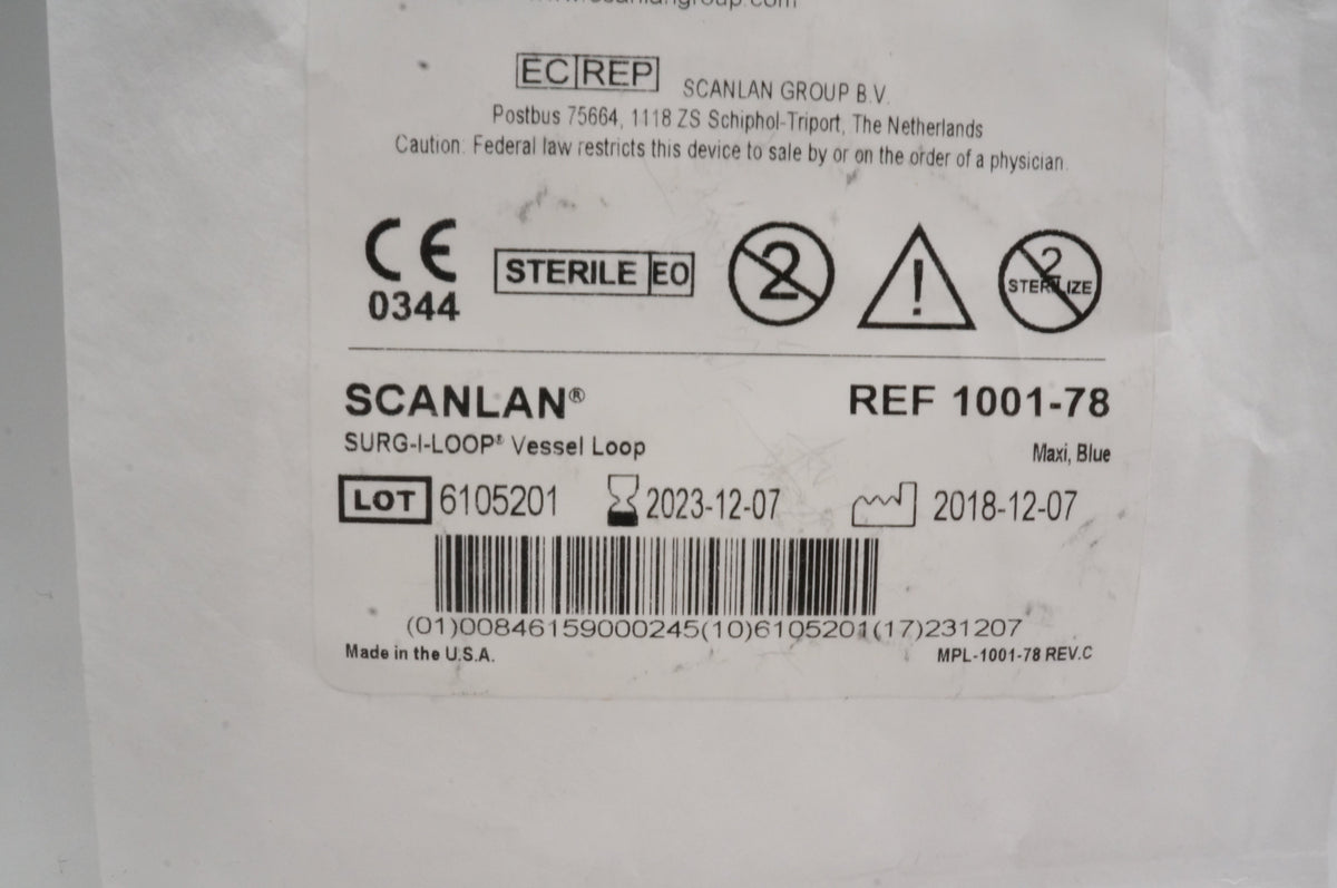 Scanlan 1001-78 SURG-I-LOOP Vessel Loop, Maxi, Blue – Imedicsales