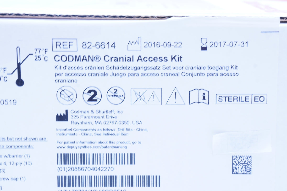 Codman 82-6614 NCC Solutions Cranial Access Kit (x) – Imedicsales