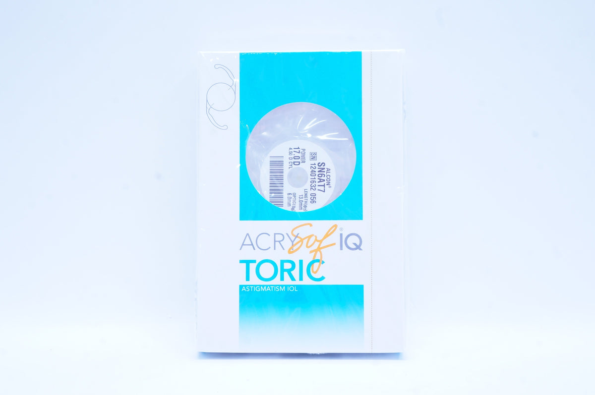 Alcon SN6AT7 AcrySof IQ Toric Astigmatism IOL 17.0D 4.50 D Cyl, 13.0 x ...