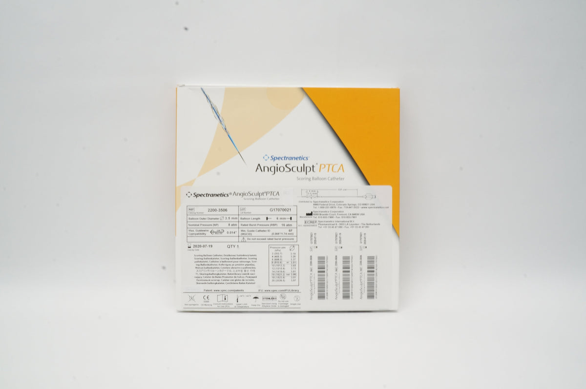 Spectranetics 22003606 AngioSculpt Scrolling Balloon Cath 3.5mm x 6mm ...