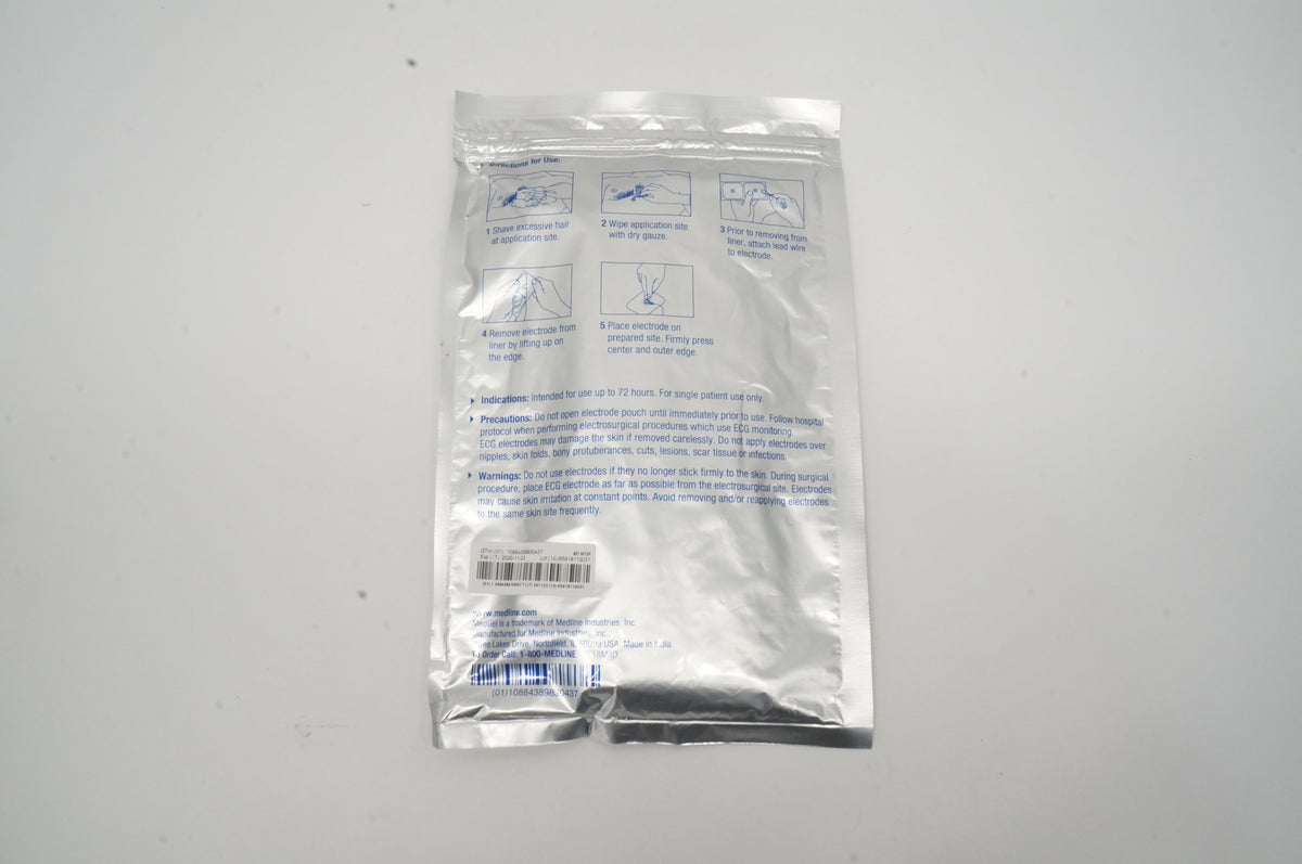 Medline MDSM61185CR Medgel ECG Electrode Radiotranslucent, Foam (x ...