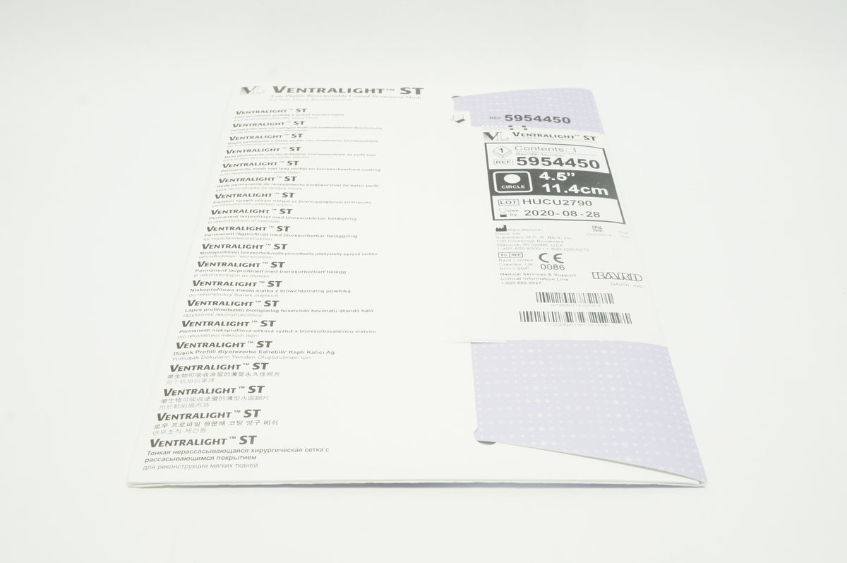 Ventralight 5954450 Bioresorbable Coated Permanent Mesh 4.5inch x 11.4 ...