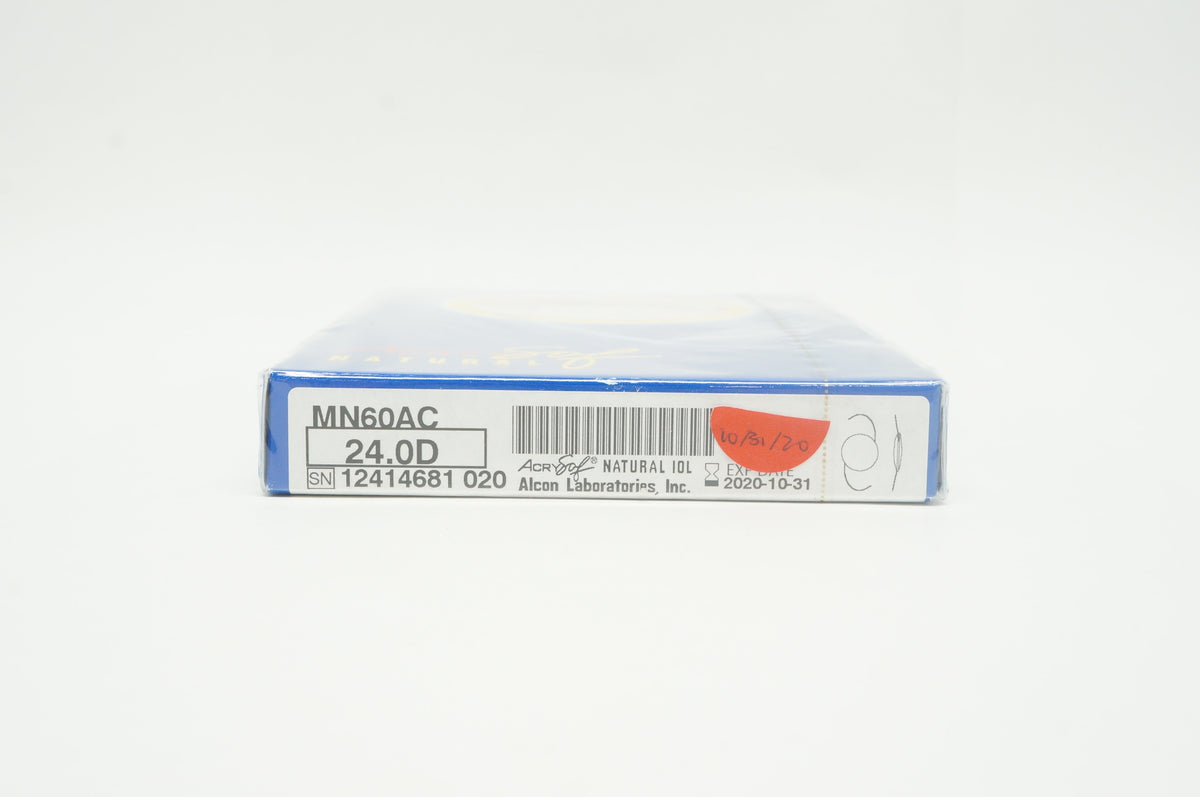 AcrySof IQ MN60AC Alcon Aspheric Natural Multipiece IOL 24.0D x 13.0 m ...