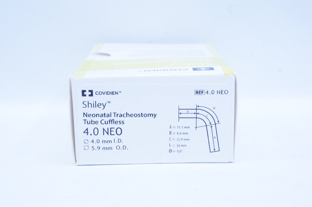 Covidien 4.0 NEO Shiley Neonatal Tracheostomy Tube Cuffles 4.0 ID x 5 ...