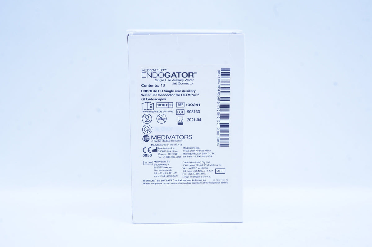 Medivators 100241 Endogator Single Use Auxillary Water Jet Connector ...