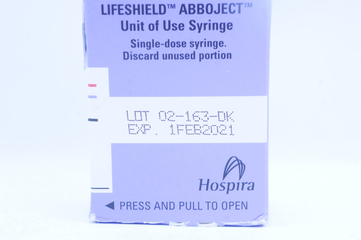 Hospira Atropine Sulfate Injection, USP 1mg/10mL Lifeshield Abboject S ...