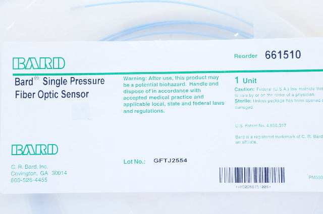Bard 661510 Single Pressure Fiber Optic Sensor – Imedicsales