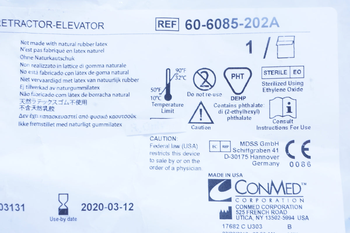 ConMed 60-6085-202A Vaginal-Cervical-Ahluwalia's-Retractor-Elevator (x ...