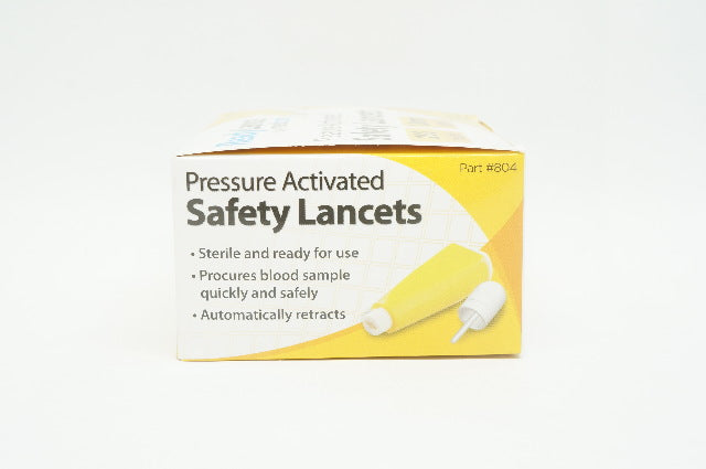 Medicore 804 ReadyLance Pressure Activated Safety Lancets 26G x 1.8mm ...