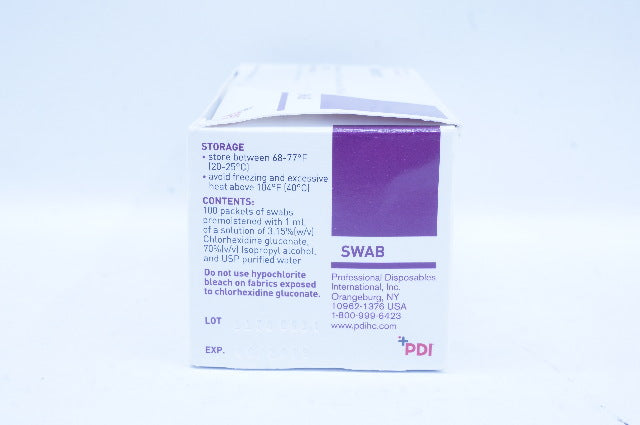 PDI B10800 Prevantics Antiseptic Swabs 1 mL Each (x) - Box of 100 ...