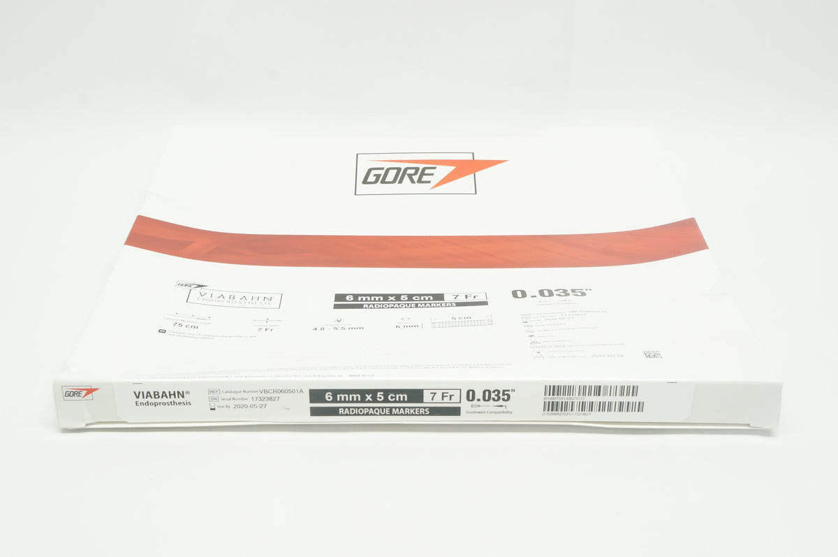 Gore VBCR060501A Viabahn Endoprosthesis 6mm x 5cm x 7 Fr x 0.035 inch ...