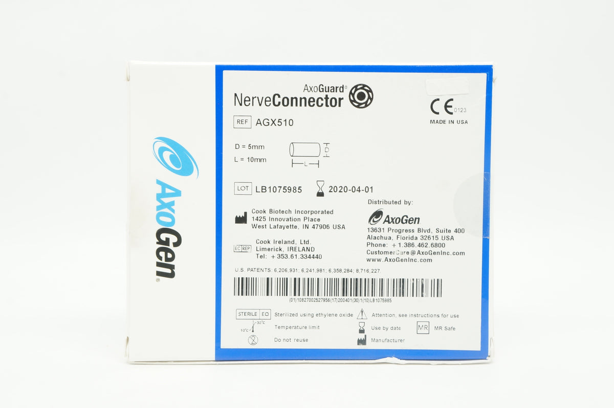 Cook Biotech AGX510 AxoGuard Nerve Connector 5mm x 10mm (x) – Imedicsales