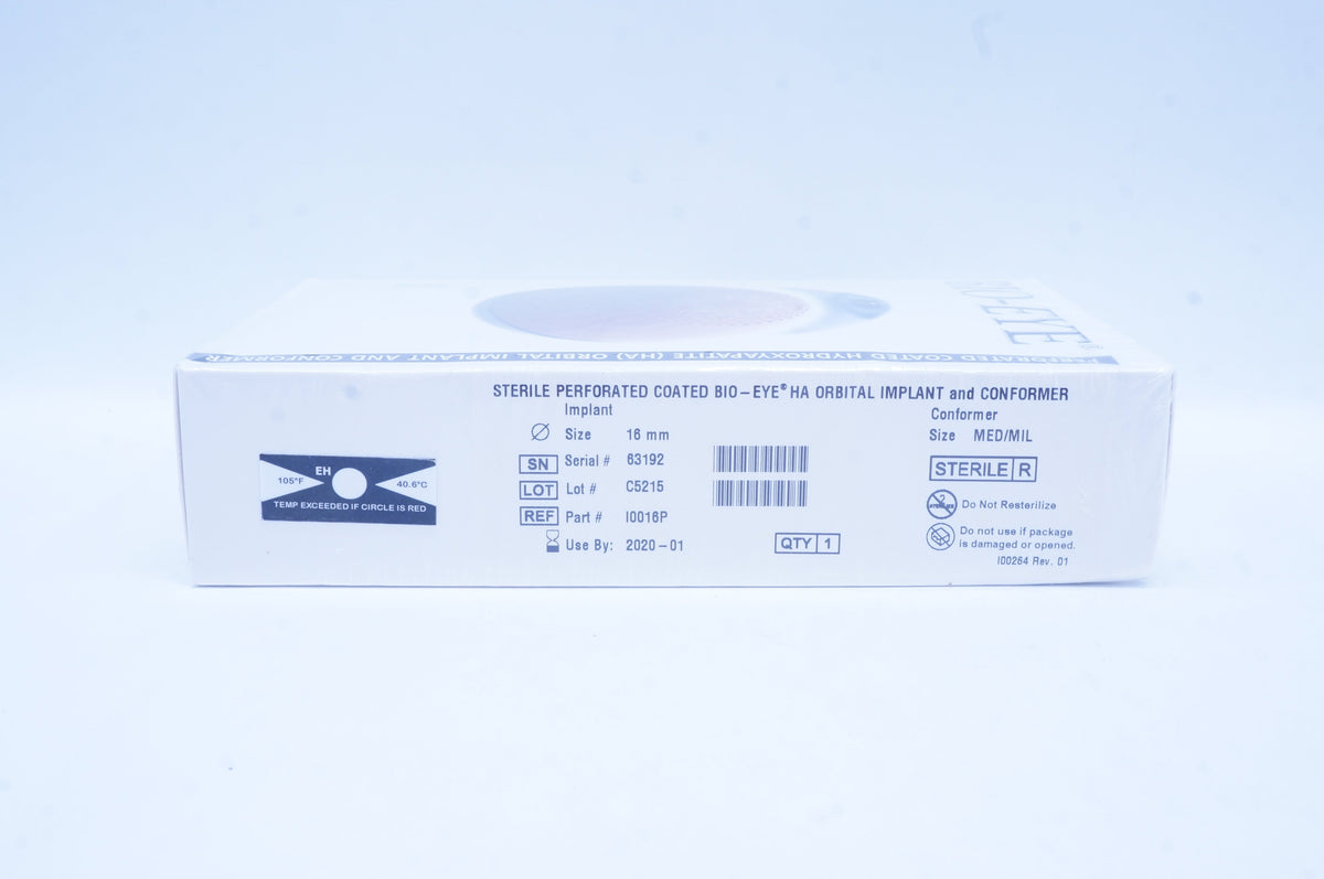 BIO-EYE I0016P Perforated Coated Bio-Eye HA Orbital Implant & Conforme ...
